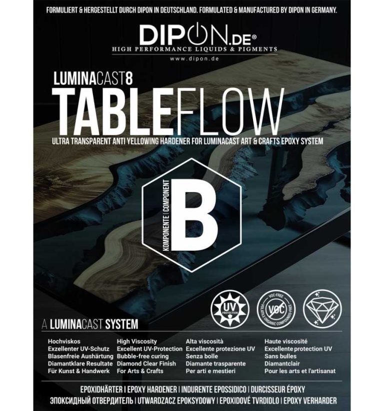 DIPON EPOKSI Smola Lumina 8 Table Flow 5cm - Epoksi smola - Pure Nature ...